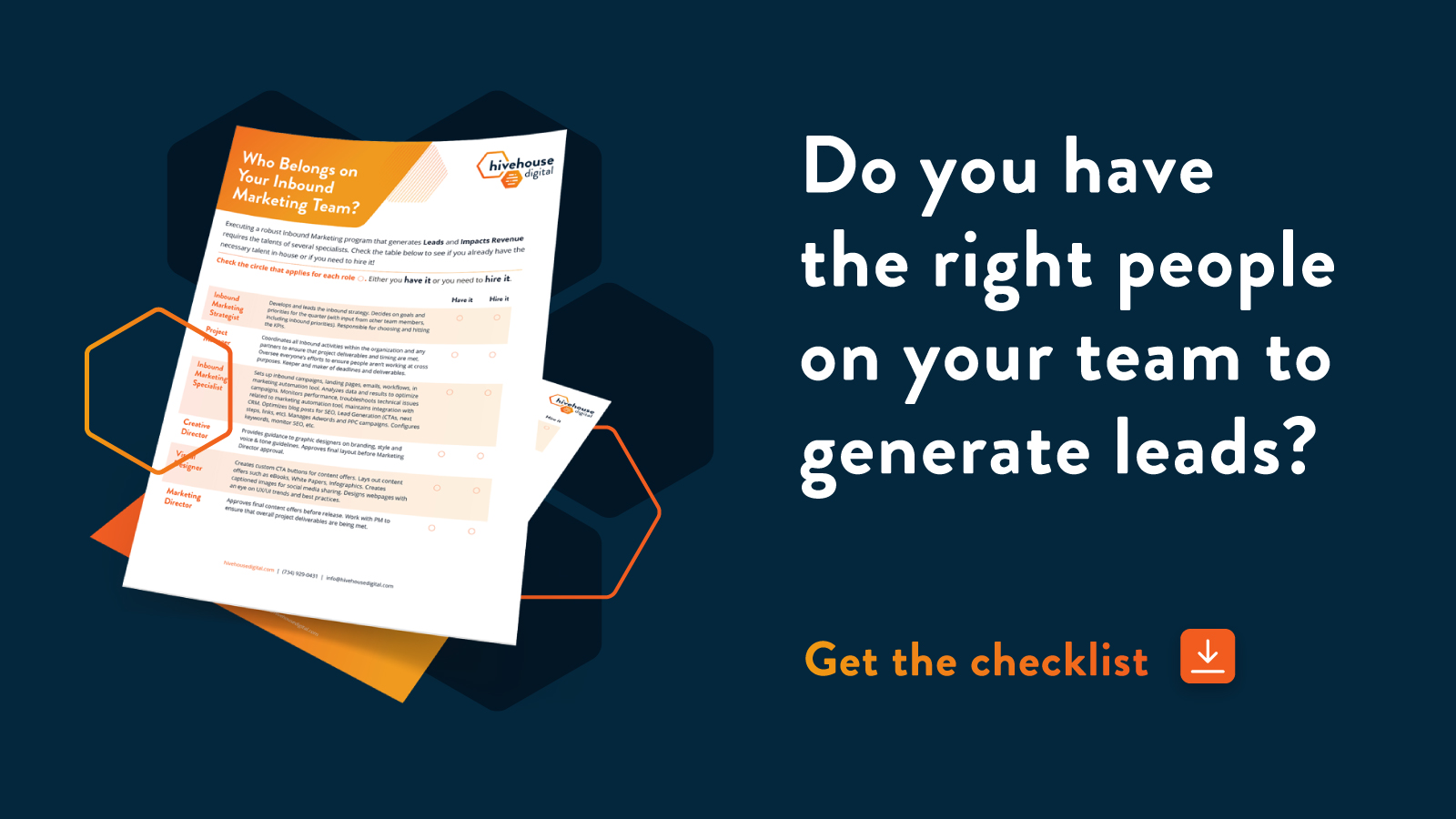 Download the Inbound Marketing Team Checklist